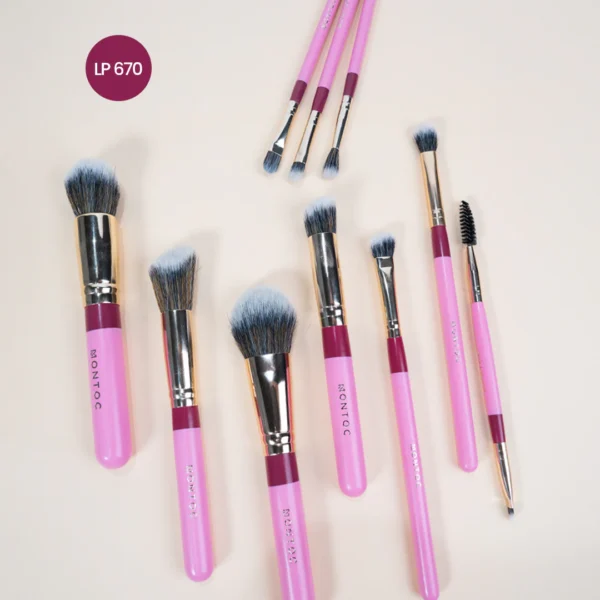 Kit de brochas Fluffy x 10 piezas Montoc – Mystic Store