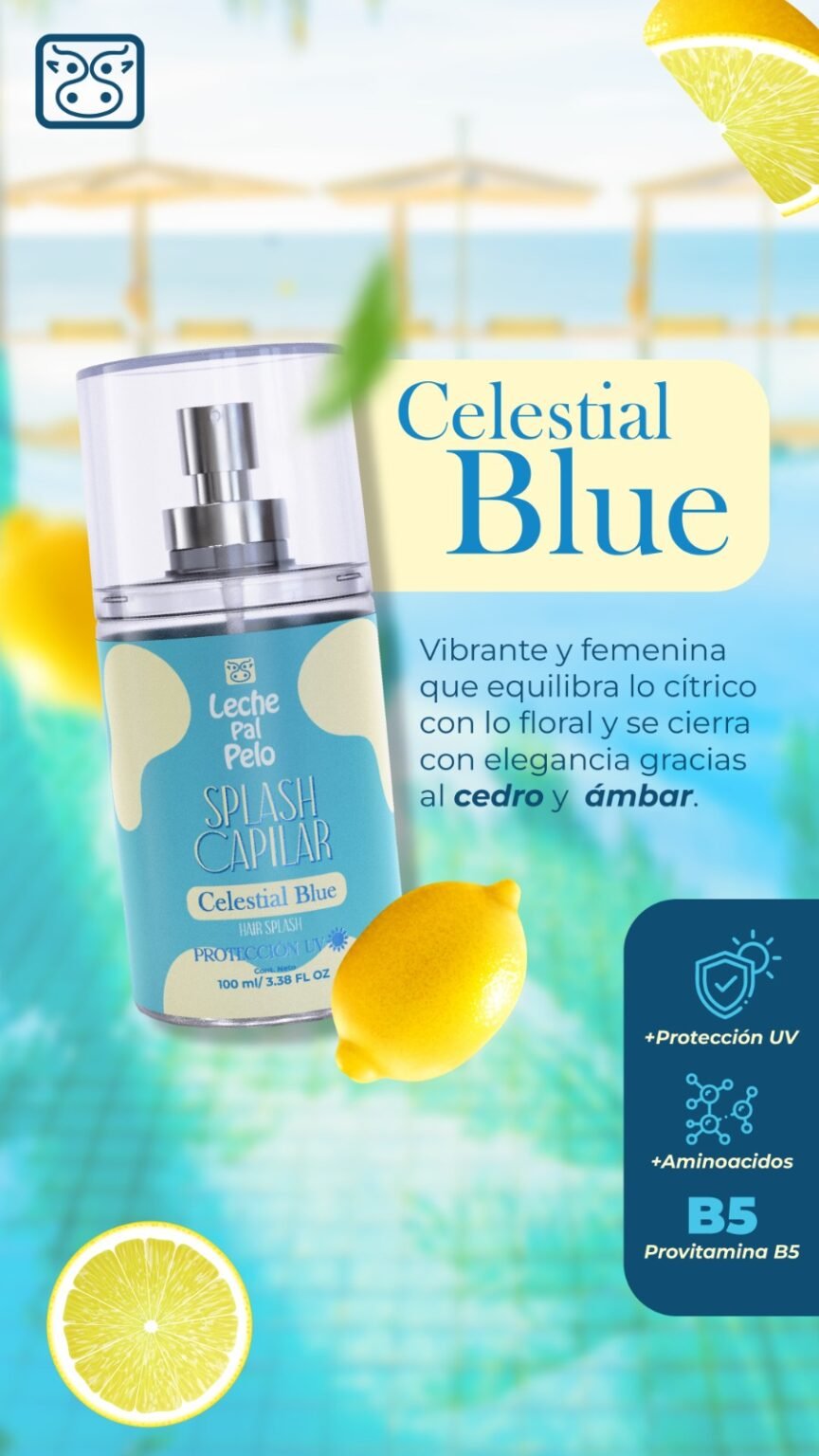 Splash Celestial Blue Leche Pal Pelo - Mystic Store