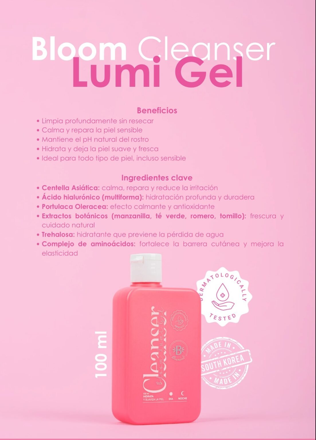 Jabon Facial Bloom Cleanser Lumi Gel Bloomshell – Mystic Store